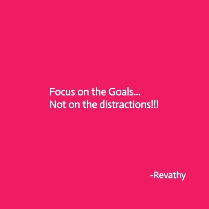Revathy S on LinkedIn: We always needs to focus on the goals and not on ... Revathy S on LinkedIn: We always needs to focus on the goals and not on ...