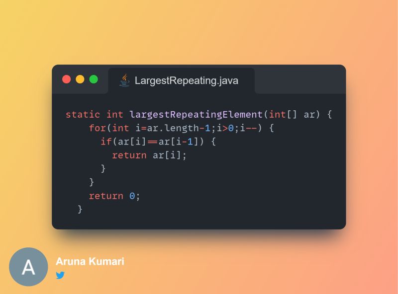 N. Aruna Kumari on LinkedIn: #100daysofcodechallenge #java ... N. Aruna Kumari on LinkedIn: #100daysofcodechallenge #java ...