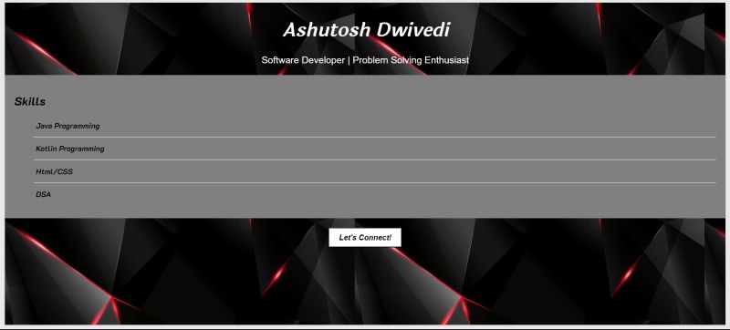 Ashutosh Dwivedi on LinkedIn: #webdevelopment #html #css #newbie #learning Ashutosh Dwivedi on LinkedIn: #webdevelopment #html #css #newbie #learning