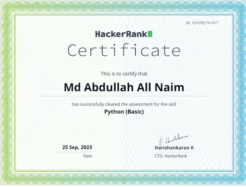 Md Abdullah All Naim on LinkedIn: #python #problem_solving | 16 comments Md Abdullah All Naim on LinkedIn: #python #problem_solving | 16 comments