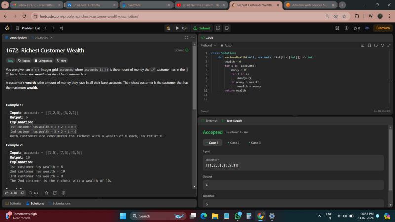 Aravinnth S on LinkedIn: #100daysofleetcode #algorithmarchitect # ... Aravinnth S on LinkedIn: #100daysofleetcode #algorithmarchitect # ...
