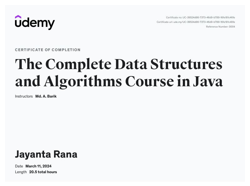 Jayanta Rana on LinkedIn: #udemy #udemycertificate # ... Jayanta Rana on LinkedIn: #udemy #udemycertificate # ...