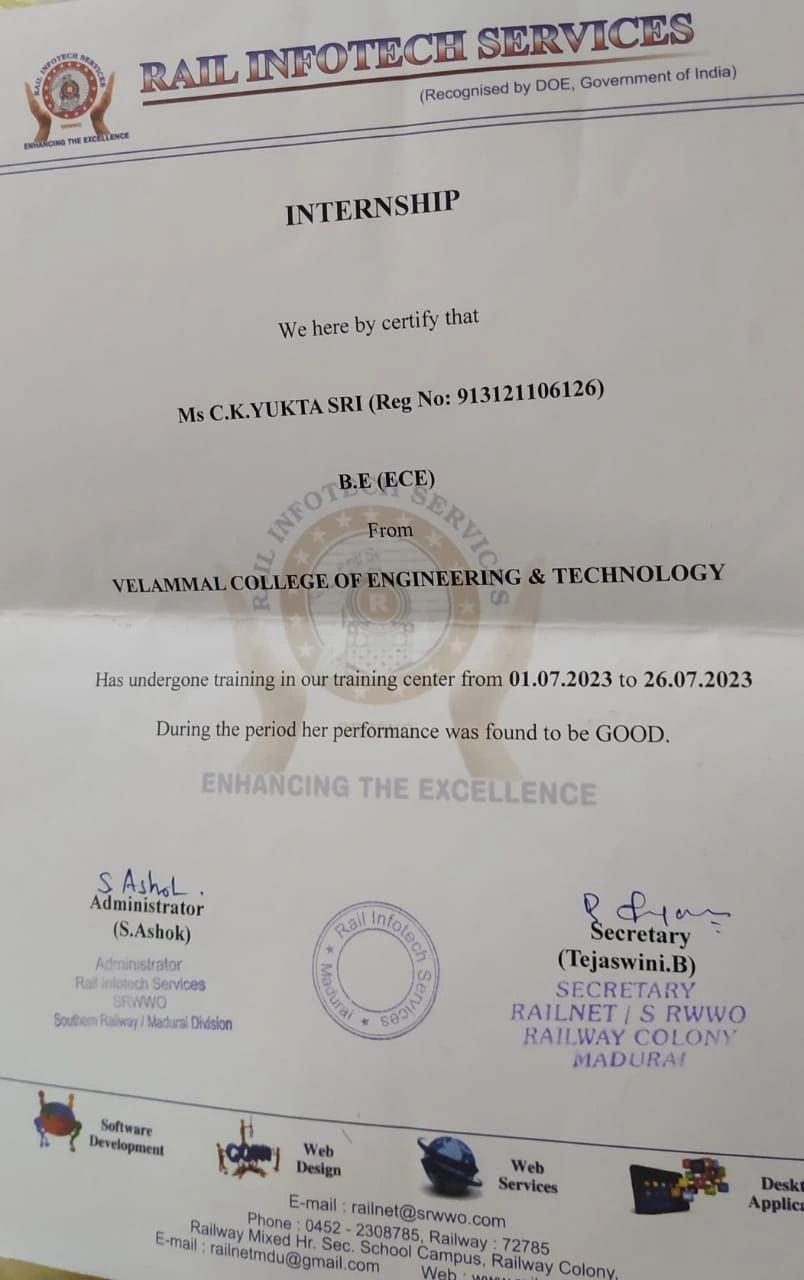 YUKTA SRI CK on LinkedIn: #internship #engineering #technology # ... YUKTA SRI CK on LinkedIn: #internship #engineering #technology # ...