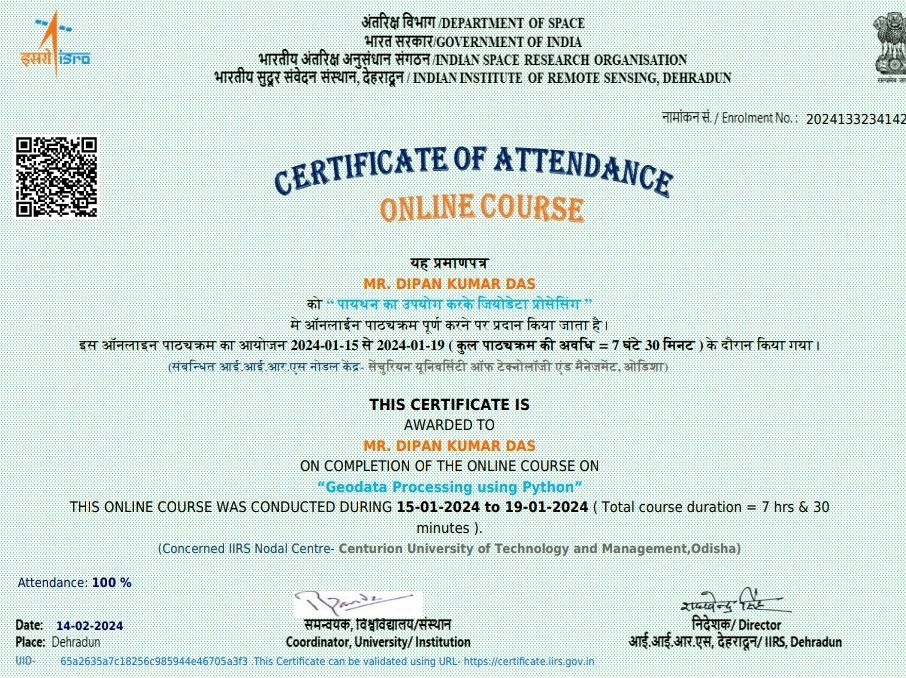 DIPAN KUMAR DAS on LinkedIn: “Geodata Processing using Python” Indian ... DIPAN KUMAR DAS on LinkedIn: “Geodata Processing using Python” Indian ...