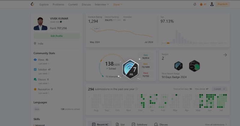 Vivek Kumar on LinkedIn: #leetcode #codingchallenge #problemsolving # ... Vivek Kumar on LinkedIn: #leetcode #codingchallenge #problemsolving # ...
