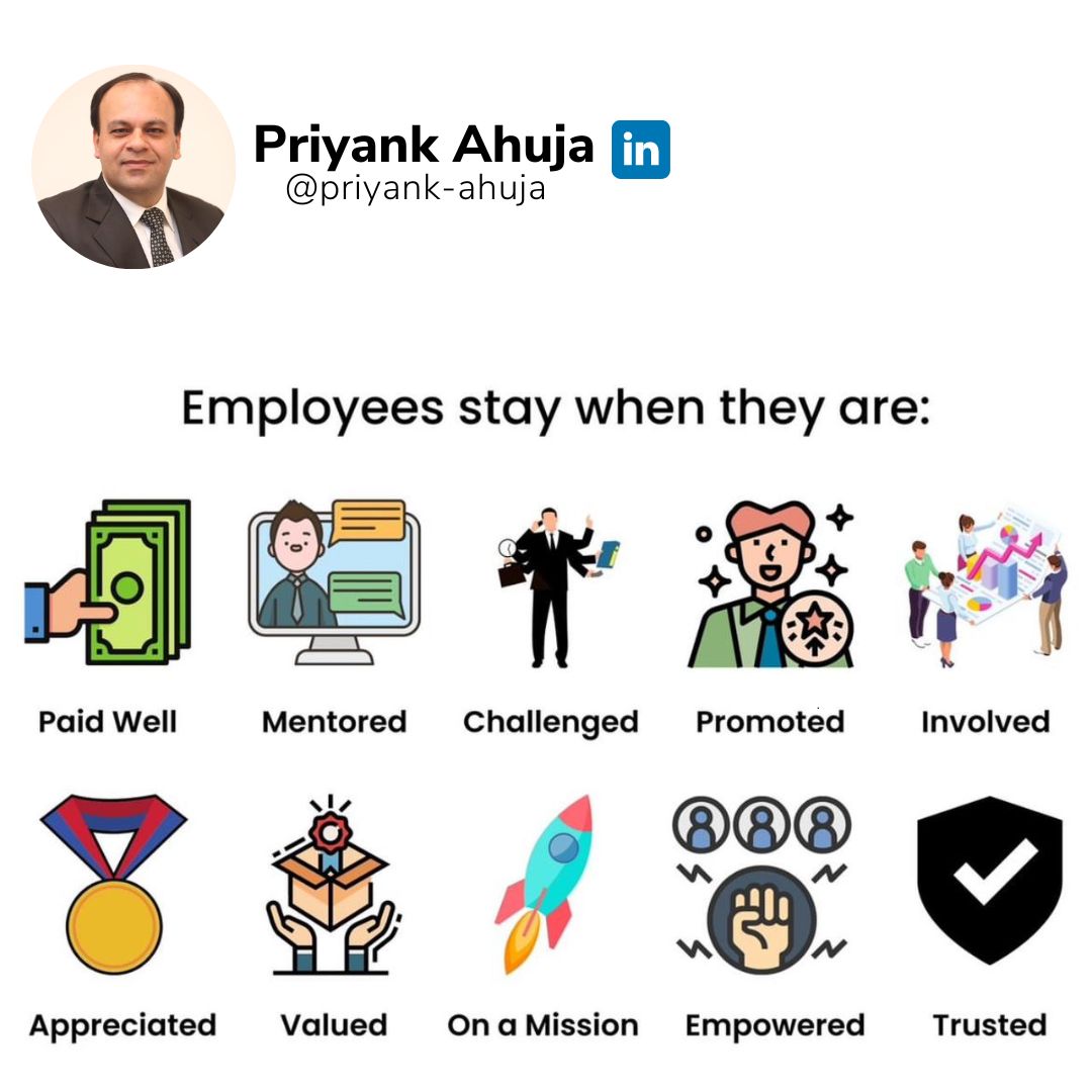 Priyank Ahuja on LinkedIn: Employees who feel valued and appreciated ... Priyank Ahuja on LinkedIn: Employees who feel valued and appreciated ...