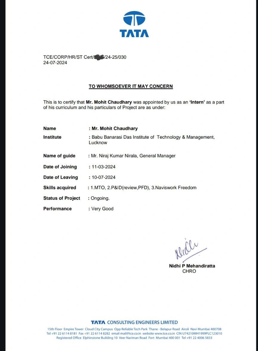 Mohit Chaudhary on LinkedIn: #tce #tata Mohit Chaudhary on LinkedIn: #tce #tata