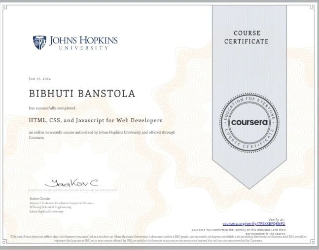 Bibhuti Banstola on LinkedIn: web language learning program by Yaakov ... Bibhuti Banstola on LinkedIn: web language learning program by Yaakov ...