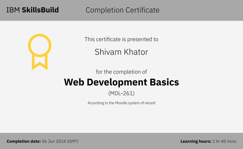 Shivam Khator on LinkedIn: #webdevelopment #html #css #ibmskillbuild # ... Shivam Khator on LinkedIn: #webdevelopment #html #css #ibmskillbuild # ...
