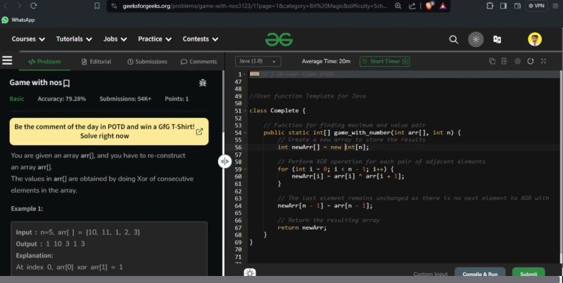 Udit Namdev on LinkedIn: #day #java #dsa #javaanddsa #bit #problem #dsa ... Udit Namdev on LinkedIn: #day #java #dsa #javaanddsa #bit #problem #dsa ...