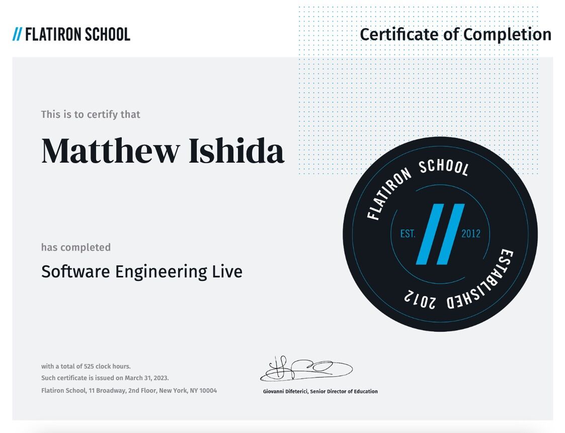 Matthew Ishida on LinkedIn: #tech #softwareengineer # ... Matthew Ishida on LinkedIn: #tech #softwareengineer # ...