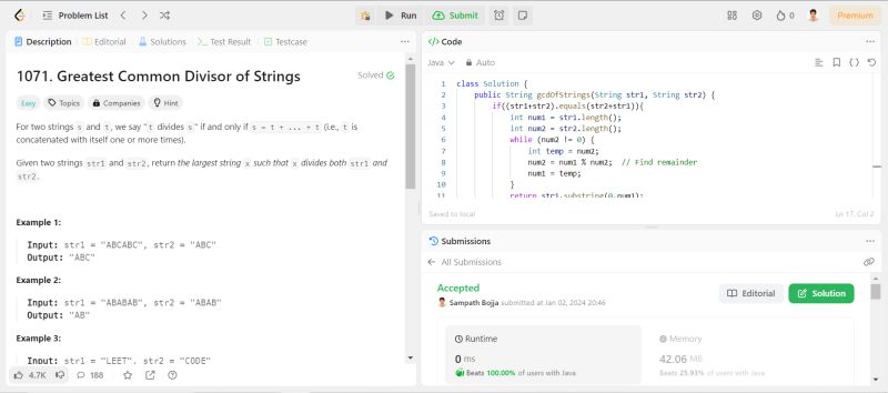 SAMPATH B. on LinkedIn: #leetcode #leetcodechallenge #leetcode2024 # ... SAMPATH B. on LinkedIn: #leetcode #leetcodechallenge #leetcode2024 # ...