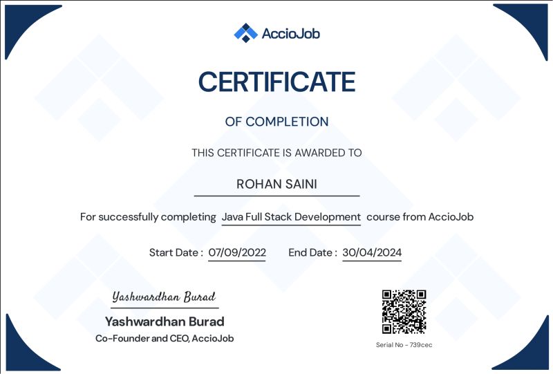 Rohan Saini on LinkedIn: #linkedin #dsa #java #coding #springboot # ... Rohan Saini on LinkedIn: #linkedin #dsa #java #coding #springboot # ...