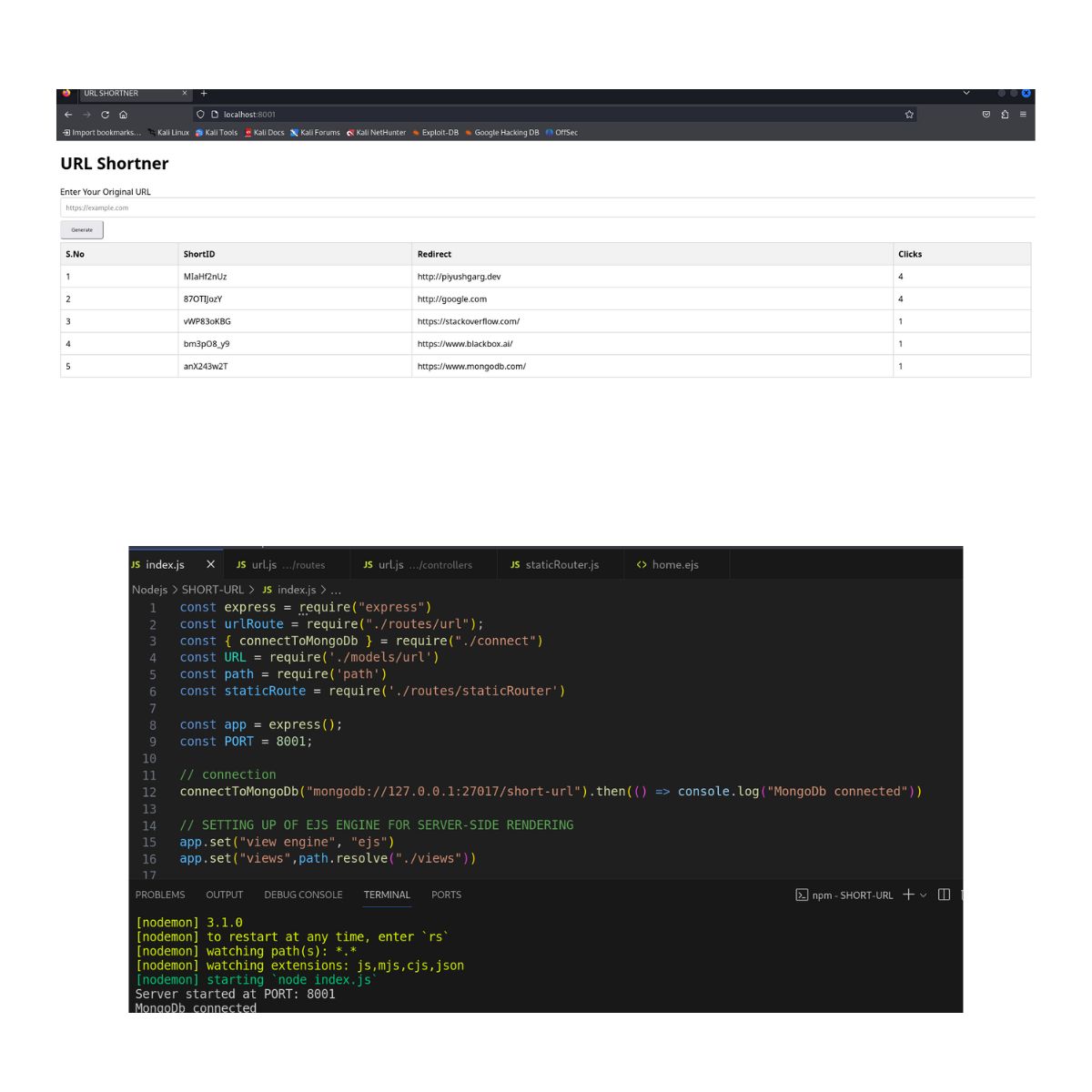 Satish Saha on LinkedIn: #nodejs #mongodb #ejs #urlshortener # ... Satish Saha on LinkedIn: #nodejs #mongodb #ejs #urlshortener # ...