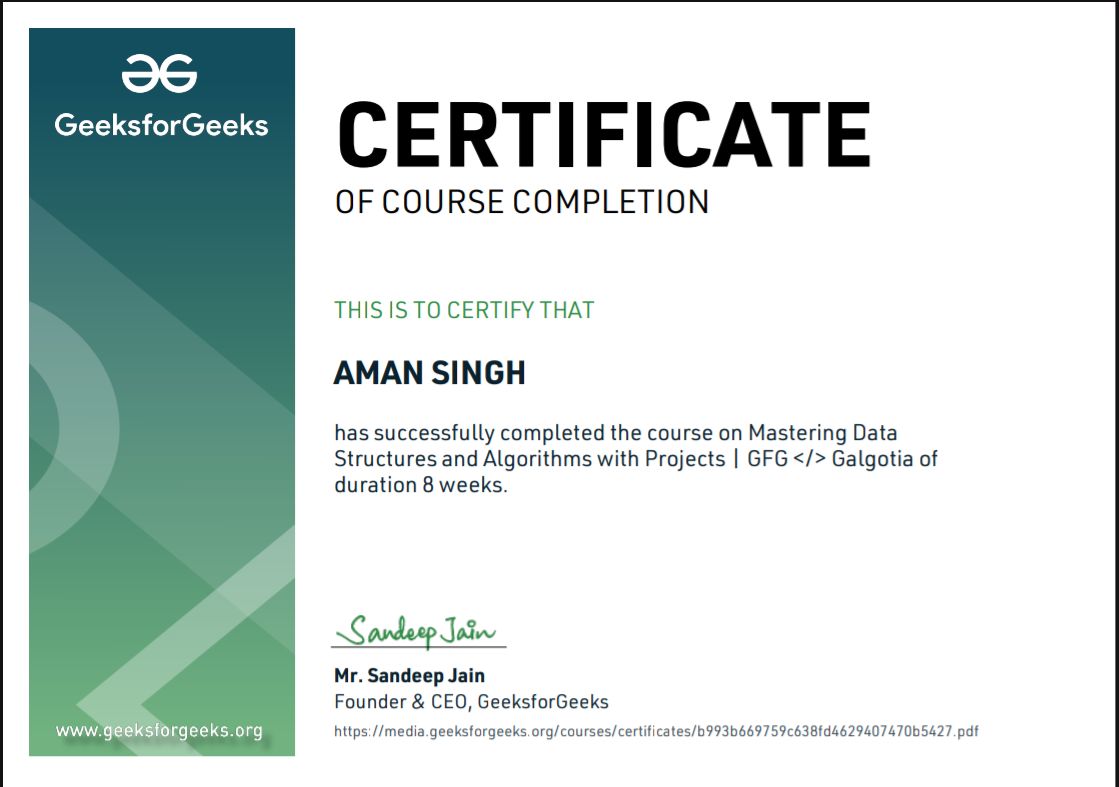 Aman S. on LinkedIn: #geeksforgeeks #datastructures #algorithms Aman S. on LinkedIn: #geeksforgeeks #datastructures #algorithms