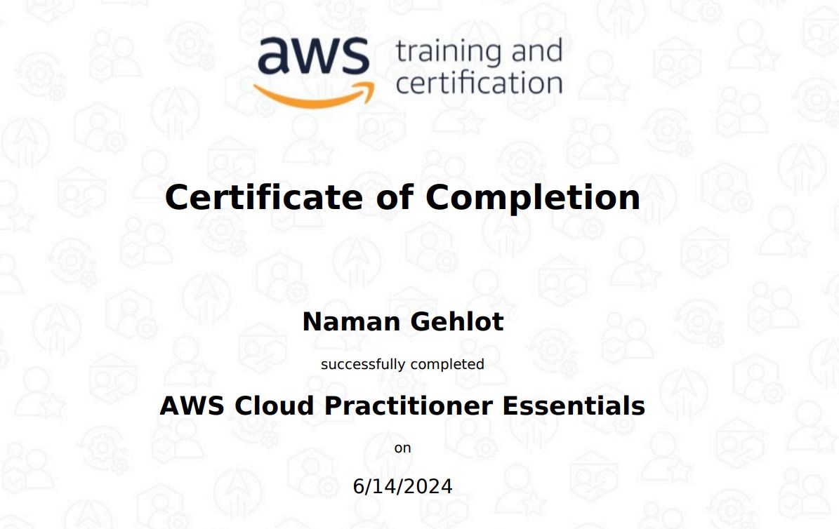 Naman Gehlot on LinkedIn: #aws #cloudcomputing #certification # ... Naman Gehlot on LinkedIn: #aws #cloudcomputing #certification # ...
