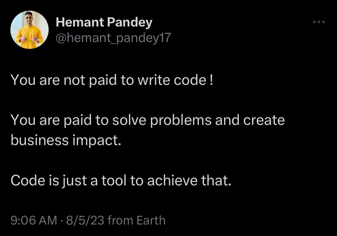 Hemant Pandey on LinkedIn: #coding #programming #softwareengineering # ... Hemant Pandey on LinkedIn: #coding #programming #softwareengineering # ...