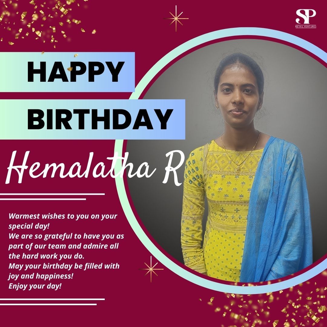 S.P Retail Ventures Limited on LinkedIn: Happy Birthday Hema! S.P Retail Ventures Limited on LinkedIn: Happy Birthday Hema!
