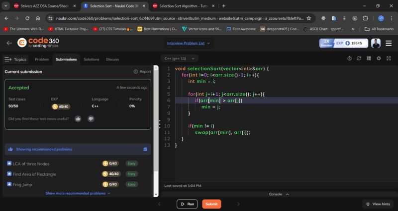 Deependra Parmar on LinkedIn: #sorting #problemsolving #dsa #coding # ... Deependra Parmar on LinkedIn: #sorting #problemsolving #dsa #coding # ...
