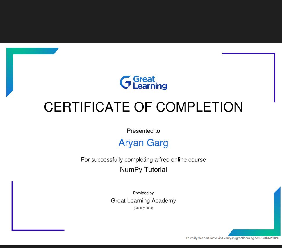 Aryan Garg on LinkedIn: #python #numpy #data #data_analysis Aryan Garg on LinkedIn: #python #numpy #data #data_analysis