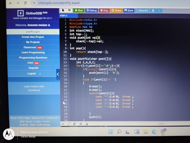 Kusuma Neelam on LinkedIn: #ccoding #datastructures Kusuma Neelam on LinkedIn: #ccoding #datastructures