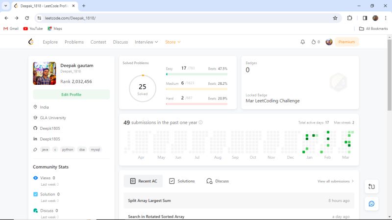 Deepak Gautam on LinkedIn: #datastructures #algorithms #leetcodejourney ... Deepak Gautam on LinkedIn: #datastructures #algorithms #leetcodejourney ...