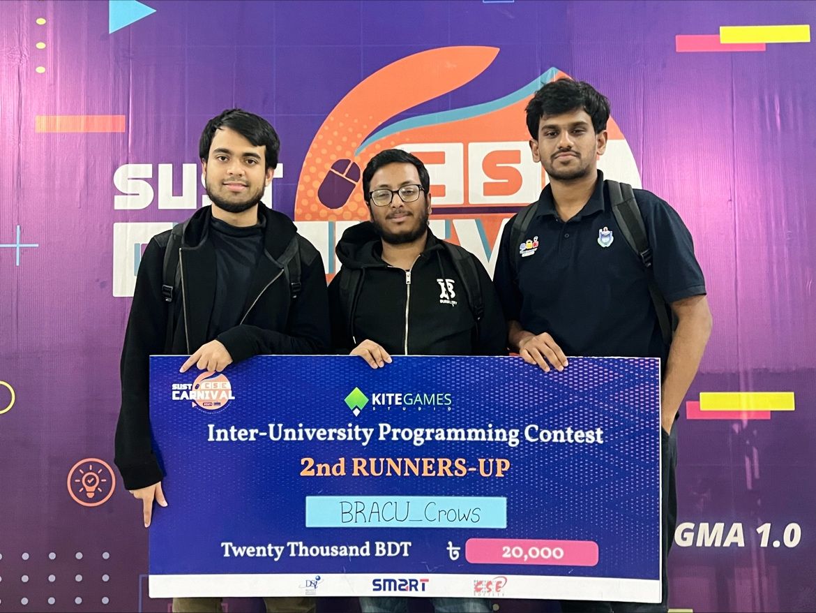Mazed Hossain Parag on LinkedIn: Alhamdulillah 2nd RUNNERS-UP SUST IUPC ... Mazed Hossain Parag on LinkedIn: Alhamdulillah 2nd RUNNERS-UP SUST IUPC ...