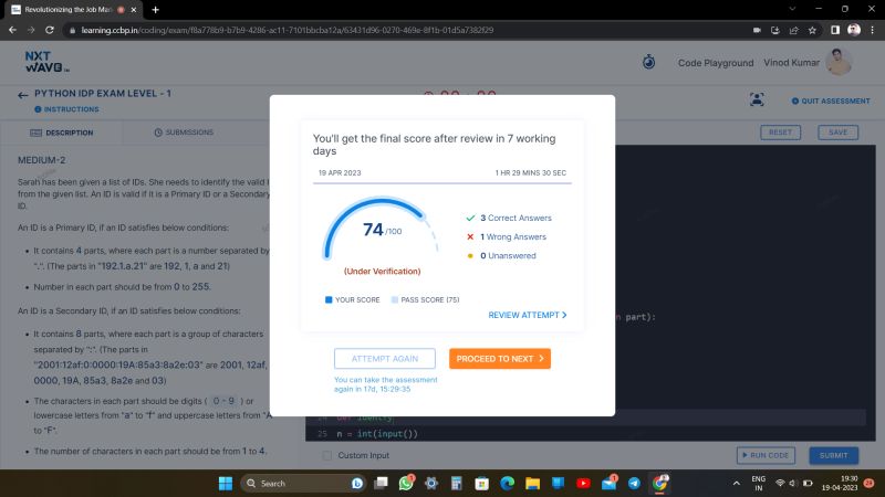 Vinod Nenavath on LinkedIn: #python #intensive #nxtwaveccbp Vinod Nenavath on LinkedIn: #python #intensive #nxtwaveccbp