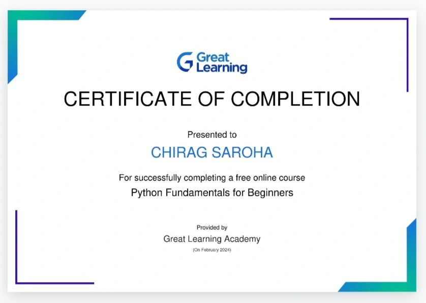Chirag Saroha on LinkedIn: #python #pythonprogramming # ... Chirag Saroha on LinkedIn: #python #pythonprogramming # ...