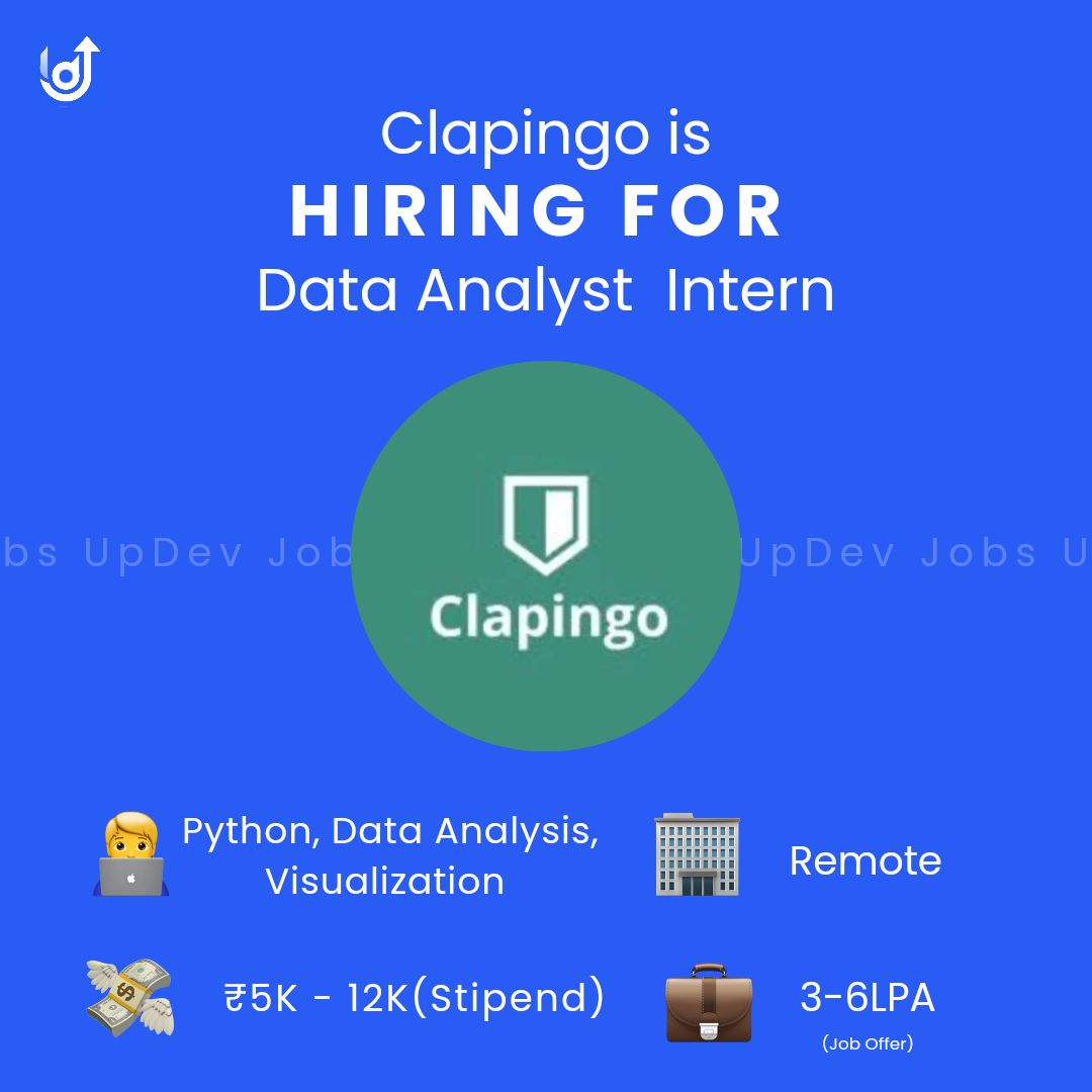 UpDev - Developer Jobs on LinkedIn: #dataanalyst #intern #python # ... UpDev - Developer Jobs on LinkedIn: #dataanalyst #intern #python # ...