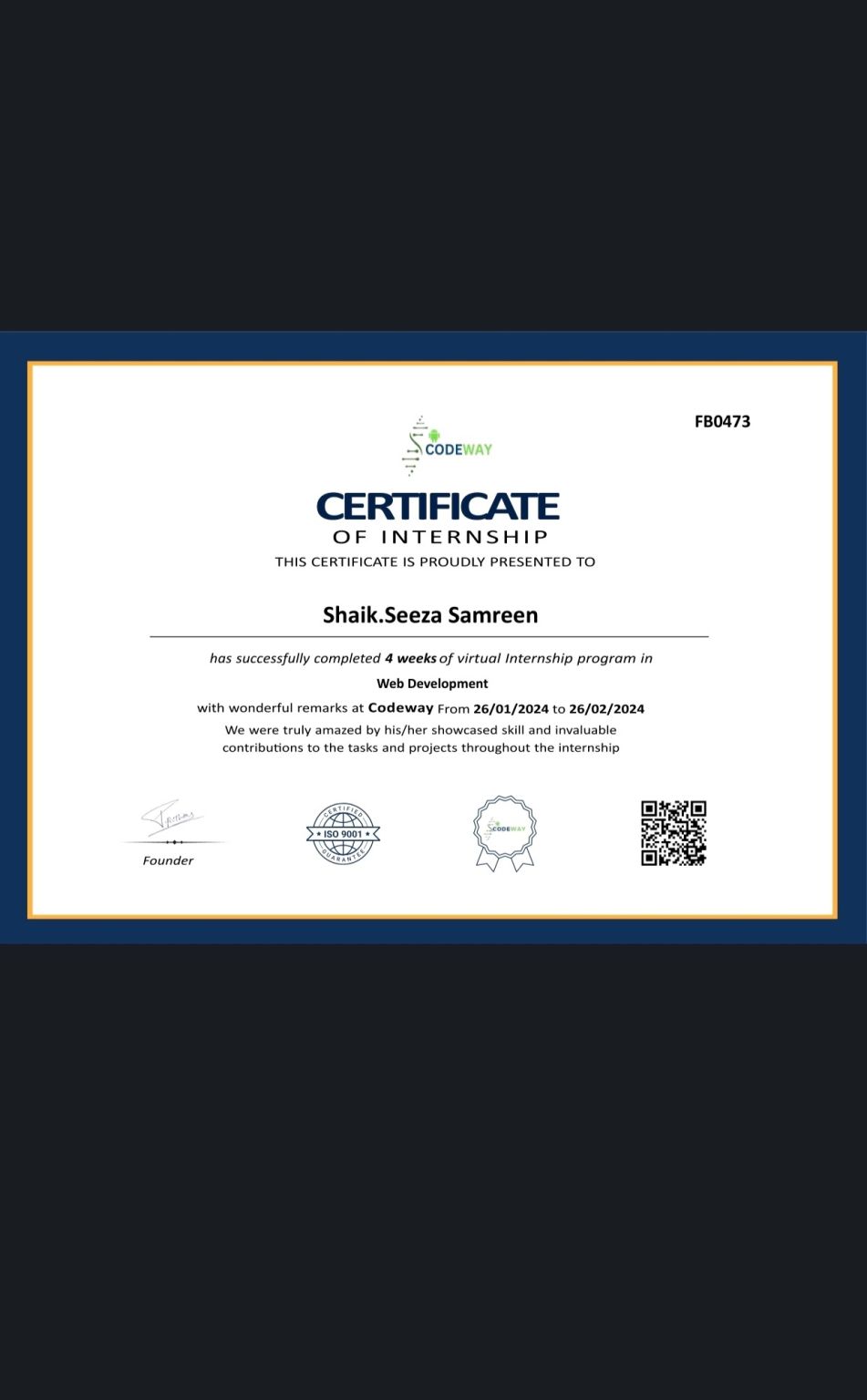 Samreen Shaik on LinkedIn: #codeway #codewayintern #webdevelopmet Samreen Shaik on LinkedIn: #codeway #codewayintern #webdevelopmet