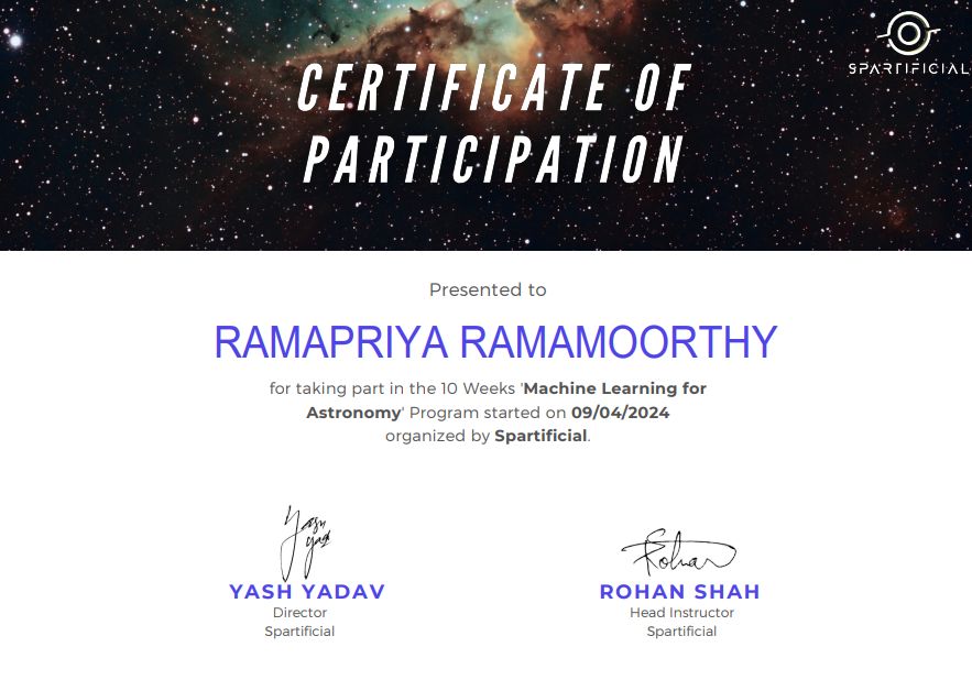Ramapriya Ramamoorthy on LinkedIn: #internship #machinelearning # ... Ramapriya Ramamoorthy on LinkedIn: #internship #machinelearning # ...
