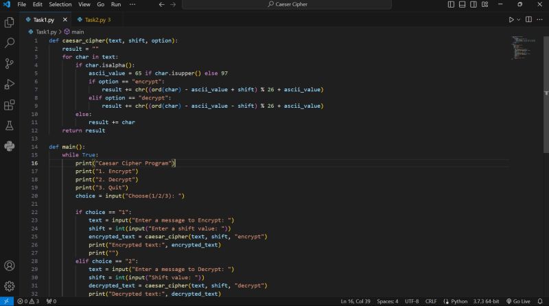 SABIR KAZI on LinkedIn: #cybersecurity #cryptography #caesarcipher # ... SABIR KAZI on LinkedIn: #cybersecurity #cryptography #caesarcipher # ...