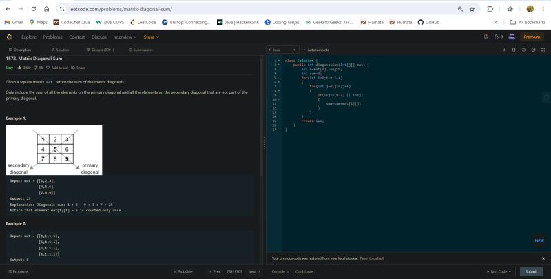 Khazi Shaziya Banu on LinkedIn: #javapractice #day16 #java #matrix ... Khazi Shaziya Banu on LinkedIn: #javapractice #day16 #java #matrix ...