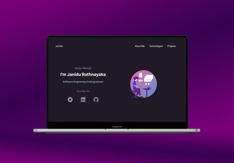 Janidu Rathnayake on LinkedIn: #nextjs #tailwindcss #vercel #portfolio Janidu Rathnayake on LinkedIn: #nextjs #tailwindcss #vercel #portfolio