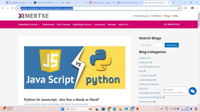 Halaharvi Samhitha on LinkedIn: #python #javascript #coding # ... Halaharvi Samhitha on LinkedIn: #python #javascript #coding # ...
