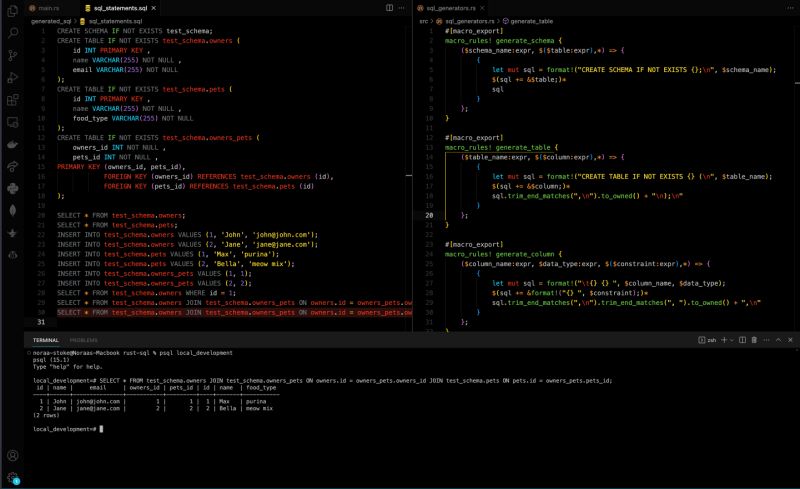 Noraa Stoke on LinkedIn: #sql #work #rust #macros #database Noraa Stoke on LinkedIn: #sql #work #rust #macros #database