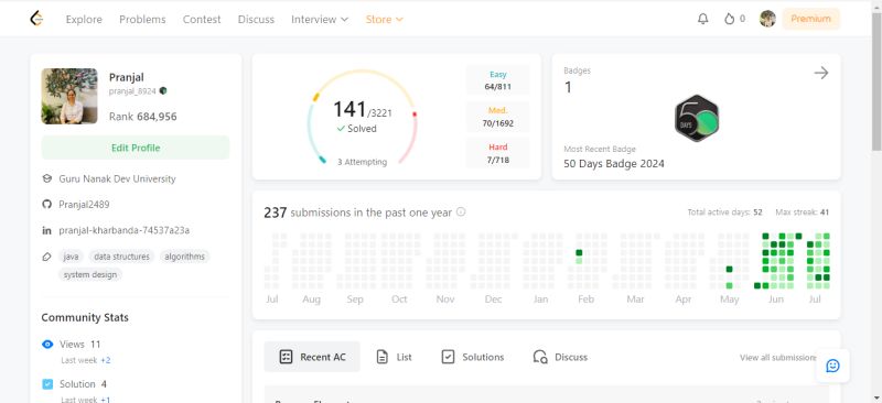 Pranjal Kharbanda on LinkedIn: #leetcode #geeksforgeeks #codingjourney ... Pranjal Kharbanda on LinkedIn: #leetcode #geeksforgeeks #codingjourney ...