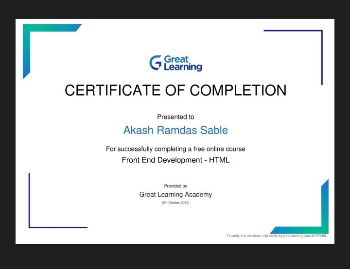 Akash Sable { Front-end Developer } on LinkedIn: #html #css #javascript ... Akash Sable { Front-end Developer } on LinkedIn: #html #css #javascript ...