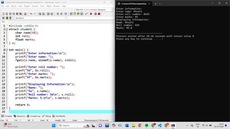 Khushi . on LinkedIn: #100daysofcode #coding #programming #cprogramming ... Khushi . on LinkedIn: #100daysofcode #coding #programming #cprogramming ...