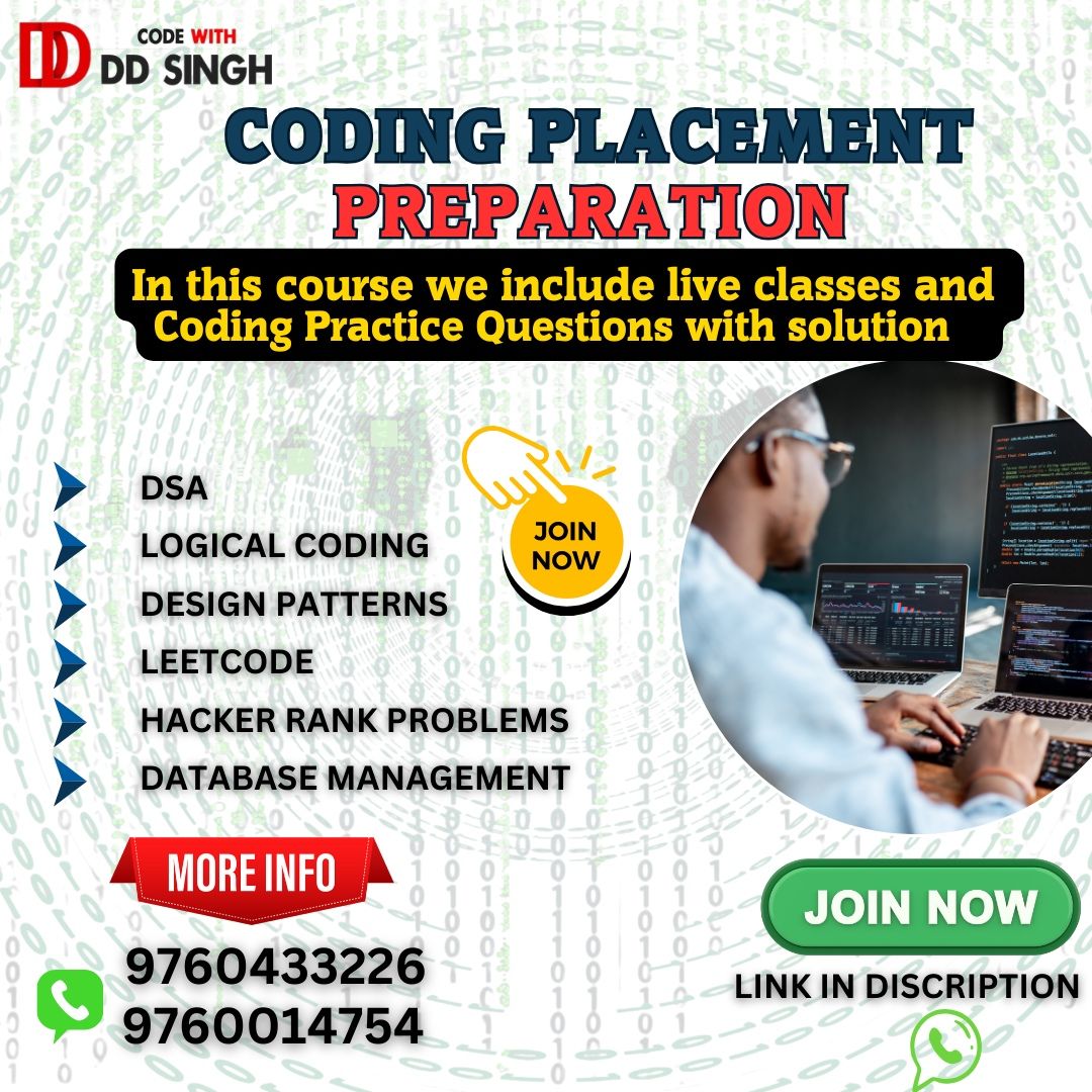 DD Singh on LinkedIn: #coding #programming #placementpreparation #dsa # ... DD Singh on LinkedIn: #coding #programming #placementpreparation #dsa # ...