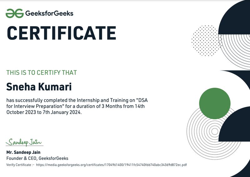 Sneha Kumari on LinkedIn: #geeksforgeeks #dsa #datastructures # ... Sneha Kumari on LinkedIn: #geeksforgeeks #dsa #datastructures # ...