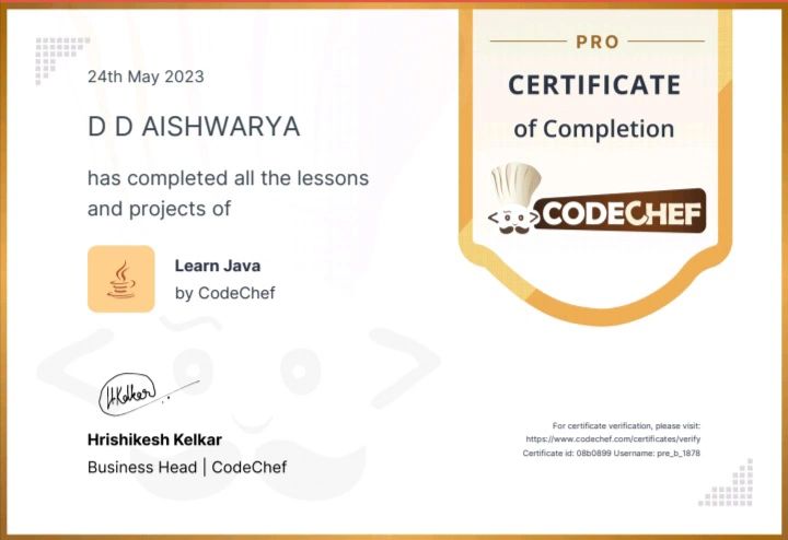 DD Aishwarya on LinkedIn: #codechef #java #codingjourney # ... DD Aishwarya on LinkedIn: #codechef #java #codingjourney # ...