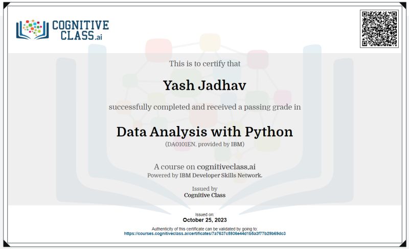 Yash Jadhav on LinkedIn: #python #dataanalysis #ibm # ... Yash Jadhav on LinkedIn: #python #dataanalysis #ibm # ...