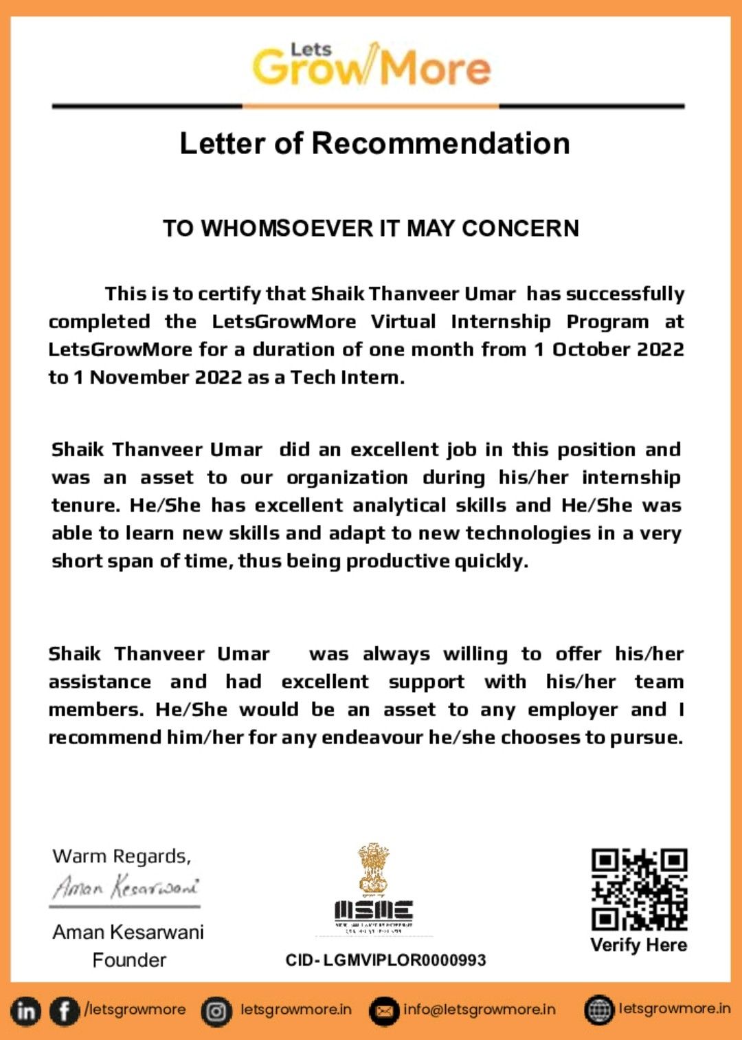 Thanveer Umar Shaik on LinkedIn: #connections Thanveer Umar Shaik on LinkedIn: #connections