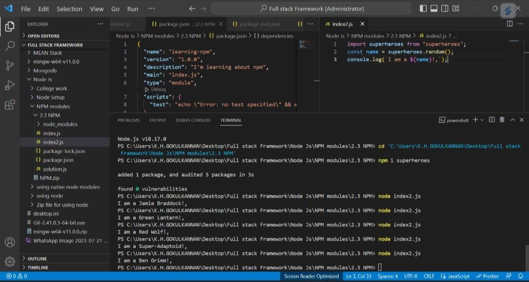 GOKUL KANNAN K H on LinkedIn: #npm #nodejs #ecmascriptmodules # ... GOKUL KANNAN K H on LinkedIn: #npm #nodejs #ecmascriptmodules # ...