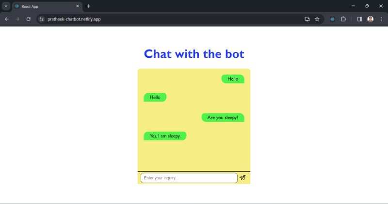 Sai Pratheek Reddy Kasarla on LinkedIn: #ai #reactjs #chatbot #innovation Sai Pratheek Reddy Kasarla on LinkedIn: #ai #reactjs #chatbot #innovation