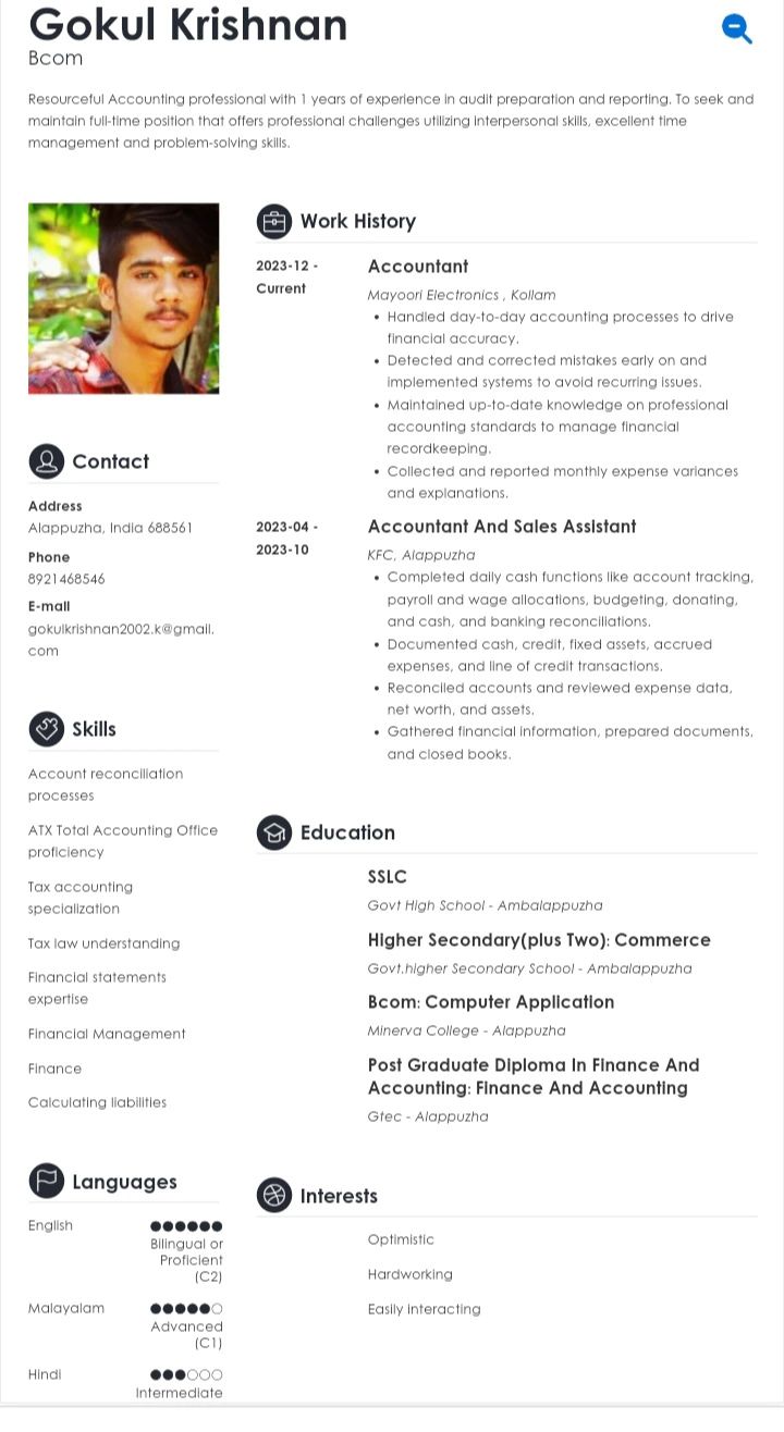 Gokul Krishnan on LinkedIn: Hi,Iam Gokul Krishnan,a commerce graduate ... Gokul Krishnan on LinkedIn: Hi,Iam Gokul Krishnan,a commerce graduate ...