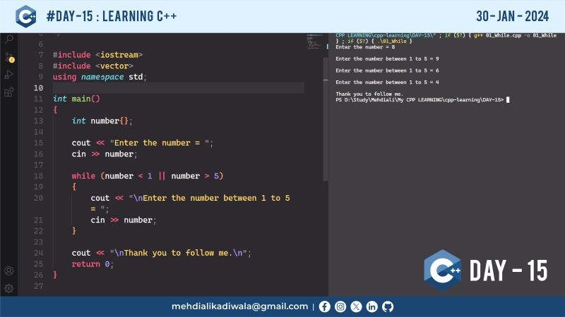 Mehdiali Kadiwala on LinkedIn: #cplusplus #cpp #codingincplusplus # ... Mehdiali Kadiwala on LinkedIn: #cplusplus #cpp #codingincplusplus # ...