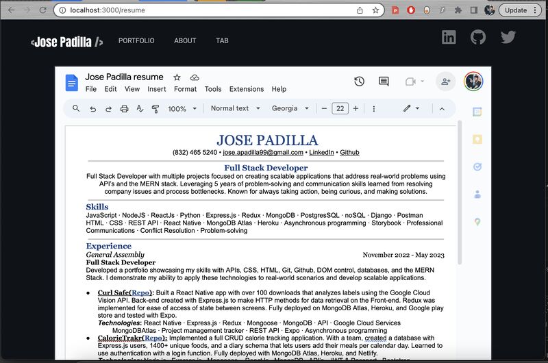 Jose Padilla on LinkedIn: #react #javascript #personalwebsite # ... Jose Padilla on LinkedIn: #react #javascript #personalwebsite # ...